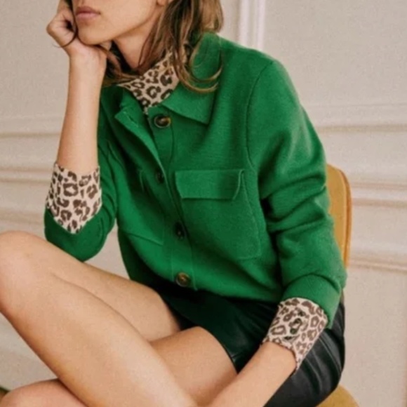 Sezane | Sweaters | Sezane Betty Cardigan Green | Poshmark